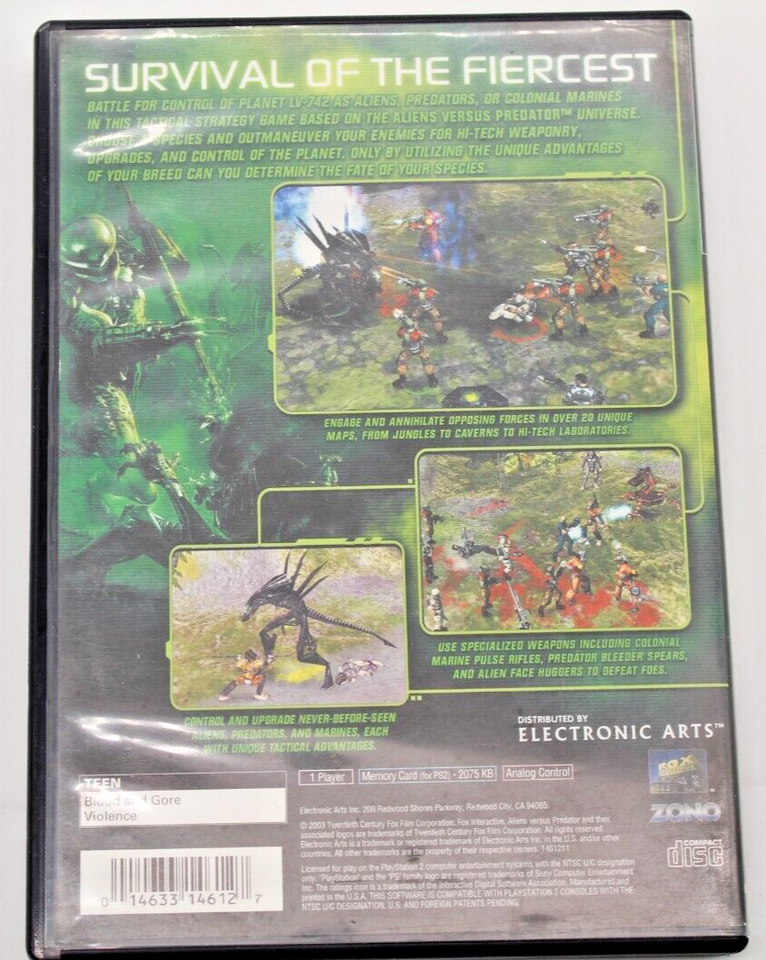 Aliens vs. Predator: Extinction Sony PlayStation 2 PS2 Video Game | eBay