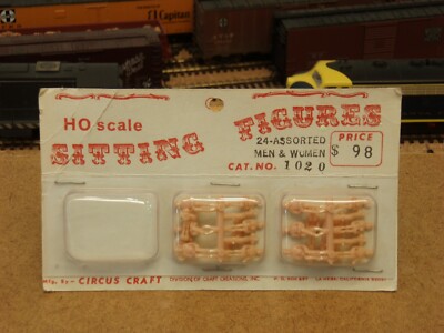 Circus Craft HO Sitting Figures Men & Women 1020 Open Pack | eBay