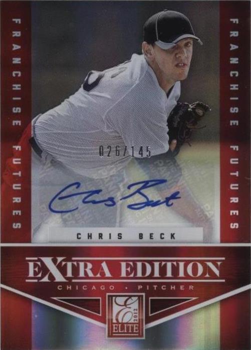 2012 Elite Extra Edition - Chris Beck #28 Franchise Futures Signatures ...