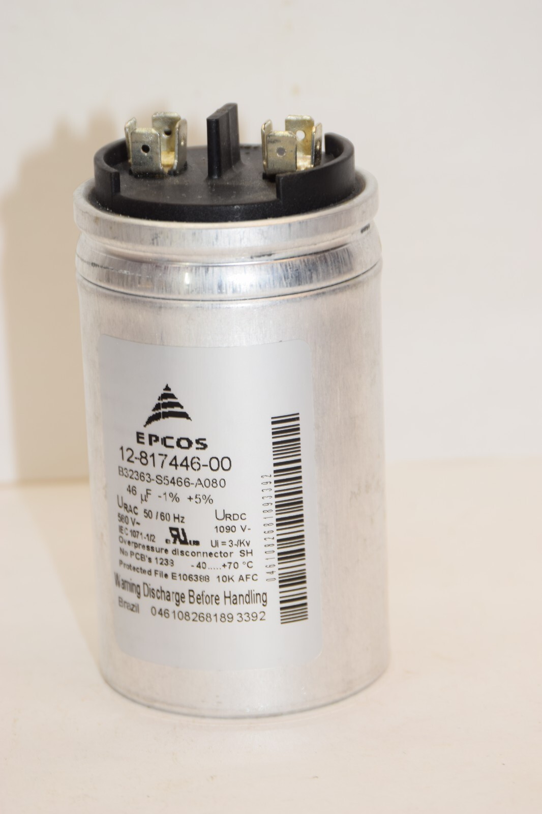 EPCOS 12-817446-00 B32363-S5466-A080 46uF -1% +5% 50/60Hz Capacitor | eBay