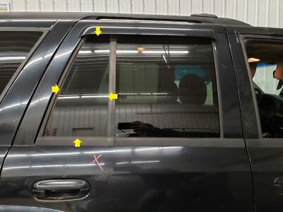 02-09 TRAILBLAZER PASSENGER RIGHT PRIVACY TINT REAR VENT GLASS WINDOW ...