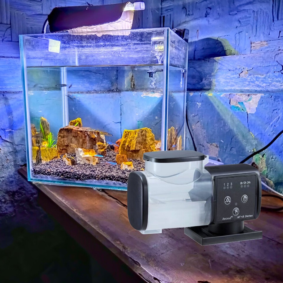 Automatic Fish Feeder Fish Tank Feeder for Aquarium Small Tank Turtle ...