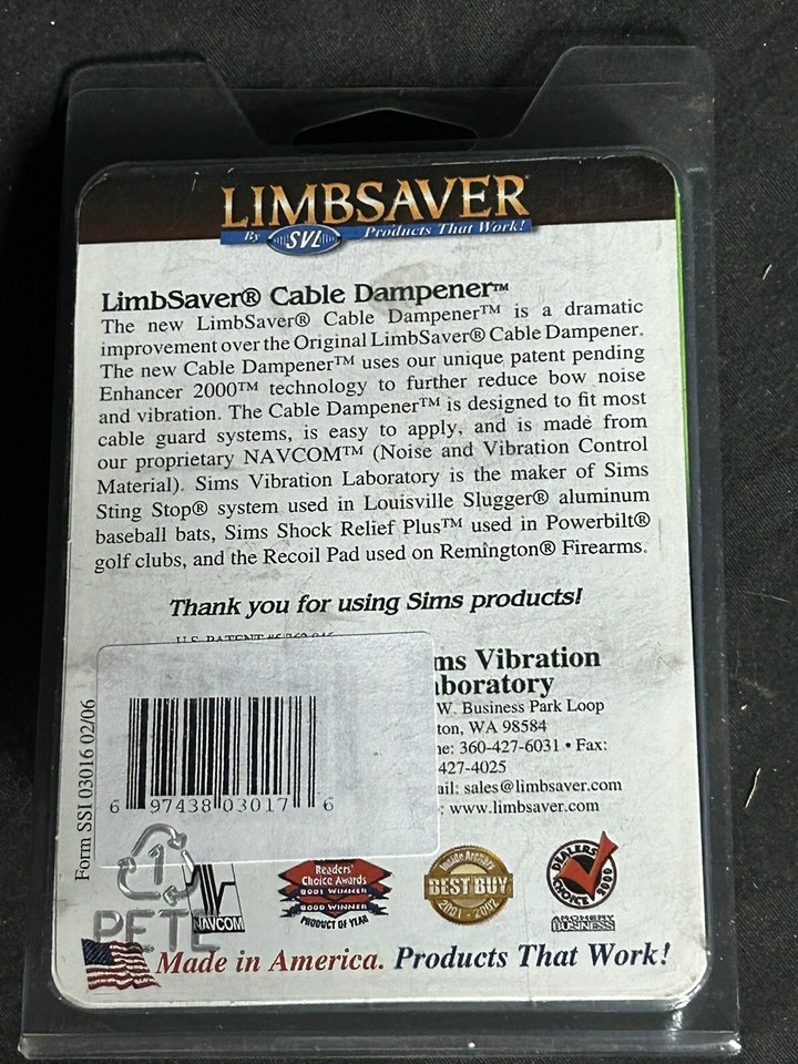New LIMBSAVER Cable Guard Dampener 03017 Black Reduces Bow Noise | eBay