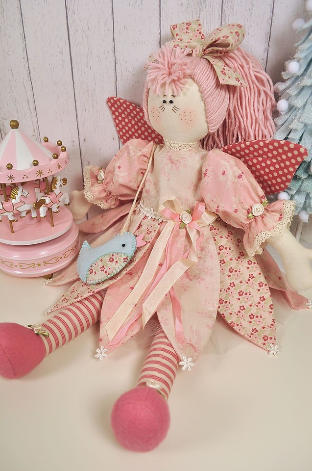 MAGNOLIA FAIRY - Rag Doll Sewing Craft PATTERN - Cloth Doll Shabby Chic ...