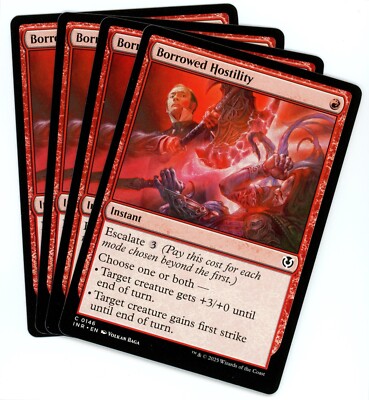 x4 Borrowed Hostility - Innistrad Remastered - MTG - NM/M | eBay