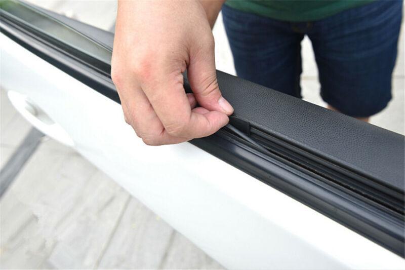 Car Front Rear Side Window Edge Trim Weatherstrip 4M Black Rubber ...