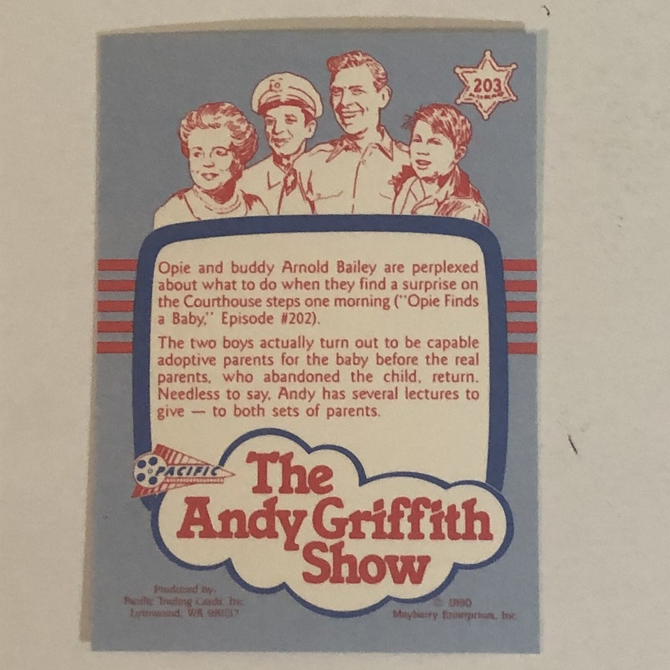 Ron Howard Trading Card Andy Griffith Show 1990 #203 | eBay