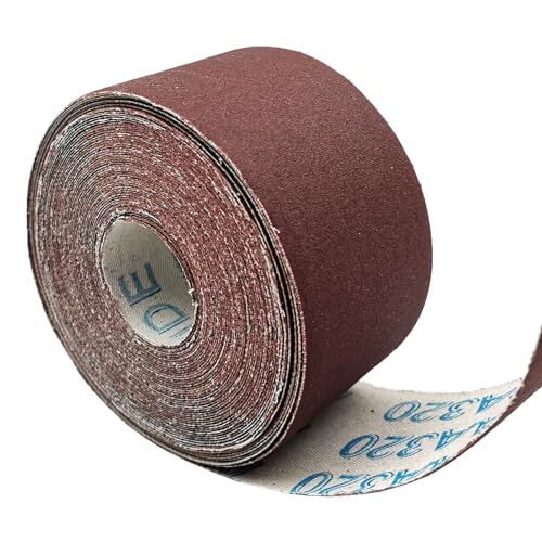 Sandpaper Roll 2" x 32.8 Feet Emery Cloth Roll Abrasive Sand Paper 320 ...