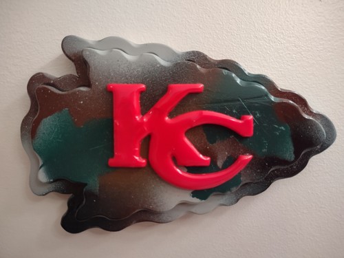 Kansas City Chiefs Arrowhead Wall Sign, CAMO Style | eBay