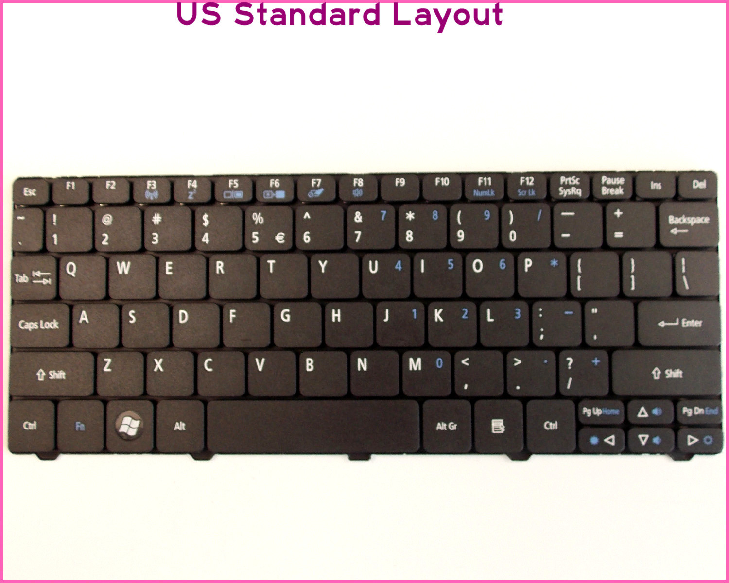 Laptop US Layout Keyboard for Acer Emachine 350 eM350 NAV51 355 eM355 ...