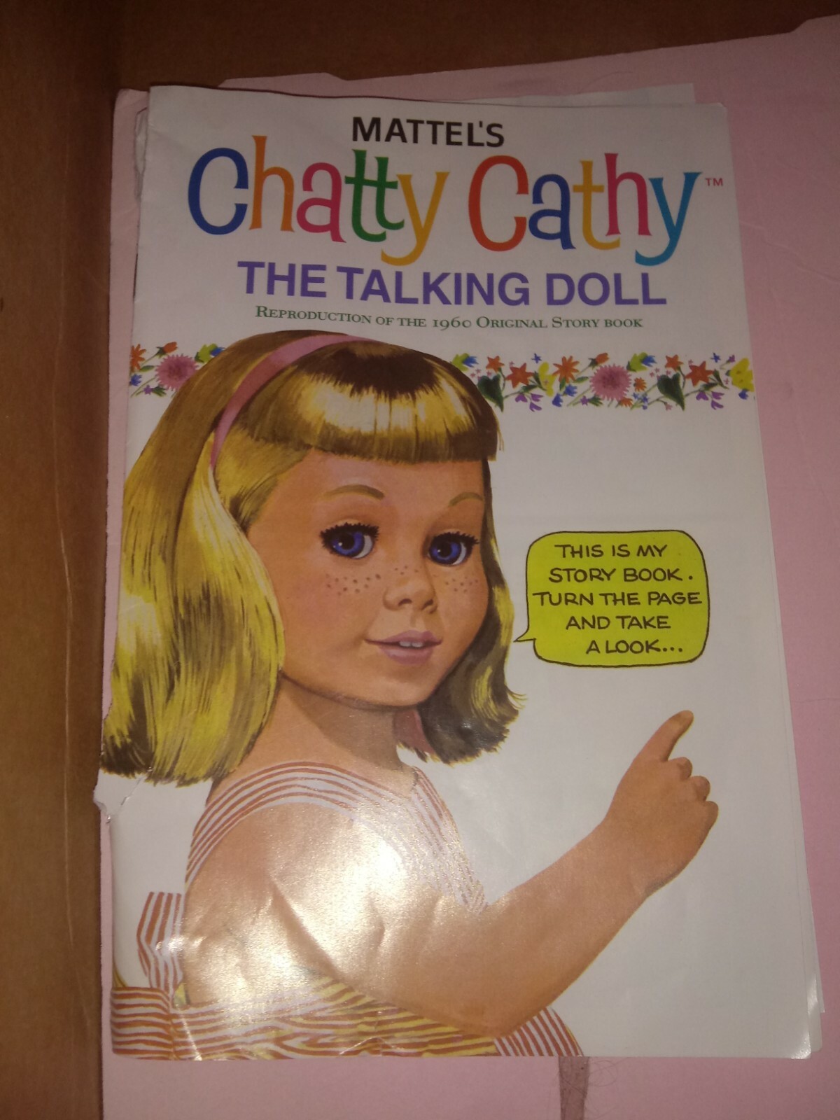1998 MATTEL REPRODUCTION CHATTY CATHY DOLL BLONDE GIRL TALKING 19 ...