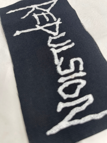 Repulsion Logo Heavy Metal Patch DIY Punk Hair 80s Vest Grindcore ...