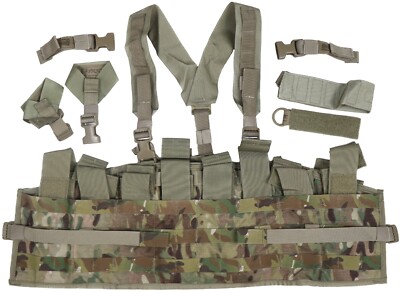 Complete US Army OCP Multicam Molle II Tactical Assault Panel TAP Chest ...