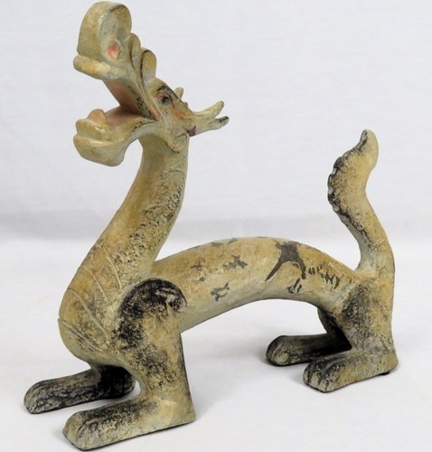 Vintage Chinese Dragon Clay Sculpture Asian Figurine AMR Alva Museum ...
