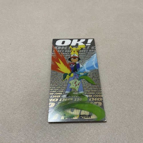 Pokémon Ok! Single Cd 8Cm Anime J-Pop Theme Song Music Retro Old ...