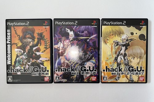 Lot 3 Games PS2 dot hack GU Vol 1-3 Rebirth Reminisce Redemption, .hack ...