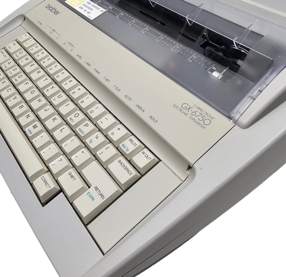 Brother Correctronic GX-6750 Electronic Typewriter Tested Works! | eBay