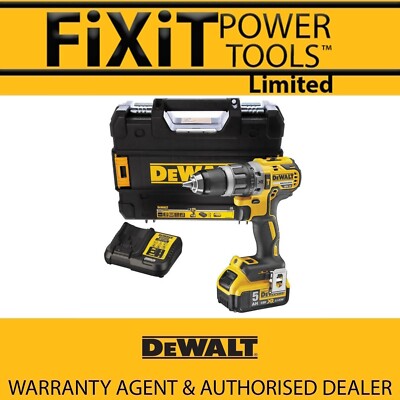 DeWalt DCD796P1 DCD796 18v Li-Ion XR Brushless 2 speed Combi Drill 1 ...