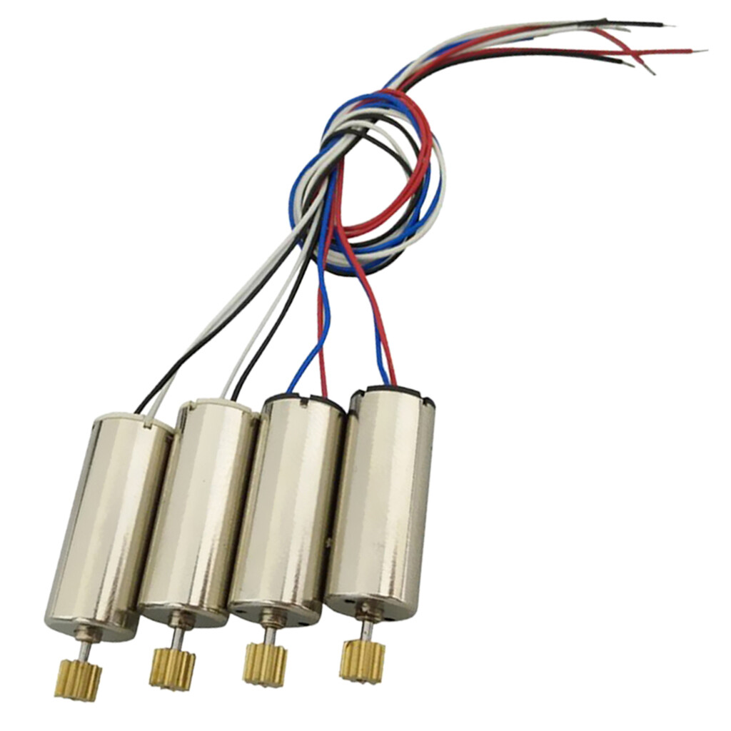 4 Pieces 7.4V Metal Coreless Motor for DFD F183 JJRC H8C RC Drone ...