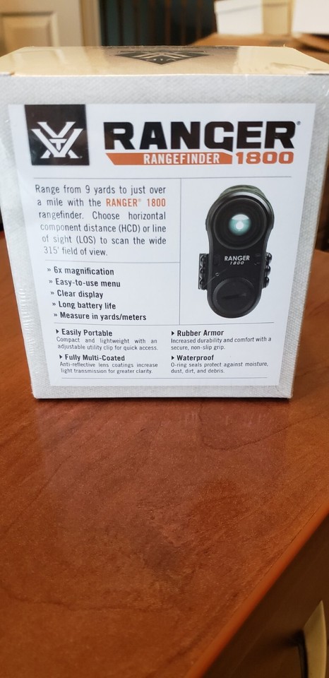 Vortex Ranger 1800 Laser Rangefinder - RRF-181 New in Box - FREE ...