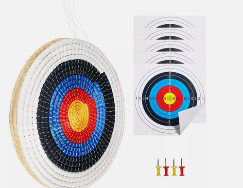 Traditional Hand-Made Solid Straw round Archery Target Shooting Bow | eBay