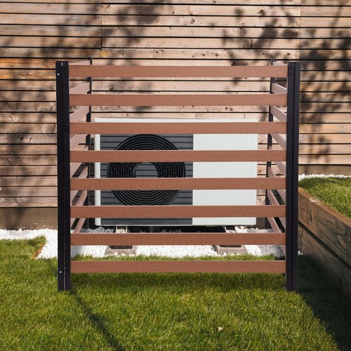 Outdoor Privacy Screen Fence Panels,Wood Privacy Screen Slatted No-Dig ...