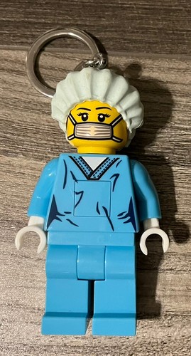 LEGO Light Up Keychain Doctor Nurse Surgeon Minifigure Minifig ...