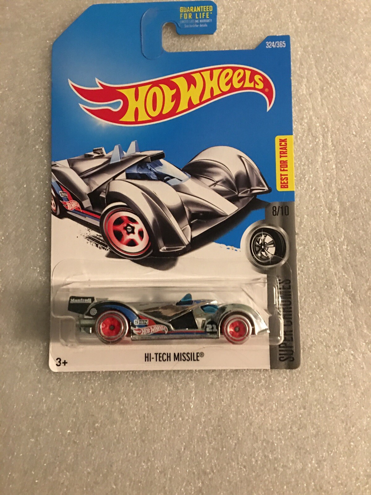 Hot Wheels 2017 Super Chromes Series #324 Hi-Tech Missle Chrome New On ...