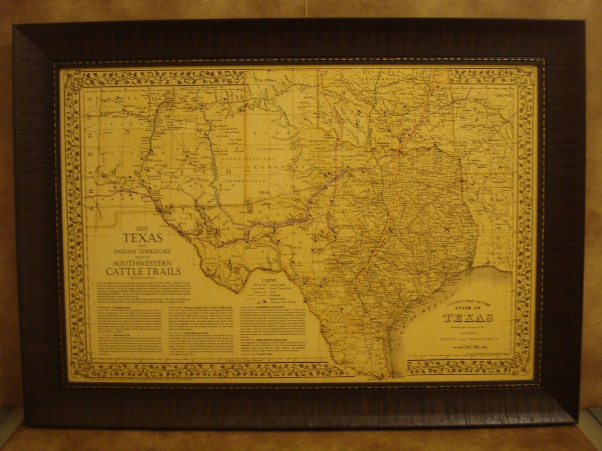 Old Texas Cattle Trail Map Moorcroft And The Cattle Trails Moorcroft
