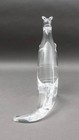 Steuben Taf Lebel Schaefer Signed Crystal Kangaroo 1999 Sculpture 9 7/8 ...