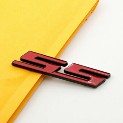 SS for Camaro 3D Letter Fender Grille fit silverado Emblem Badge Black ...