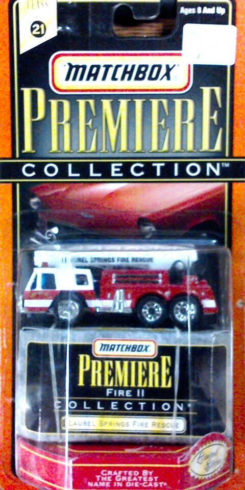 Matchbox 34023 Laurel Springs Fire Rescue Ladder Truck near HO Die-cast ...