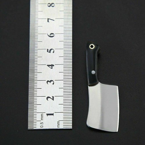 MINI Tiny Real Knife Miniature Kitchen Keychain Pocket Gift NOT A TOY w ...