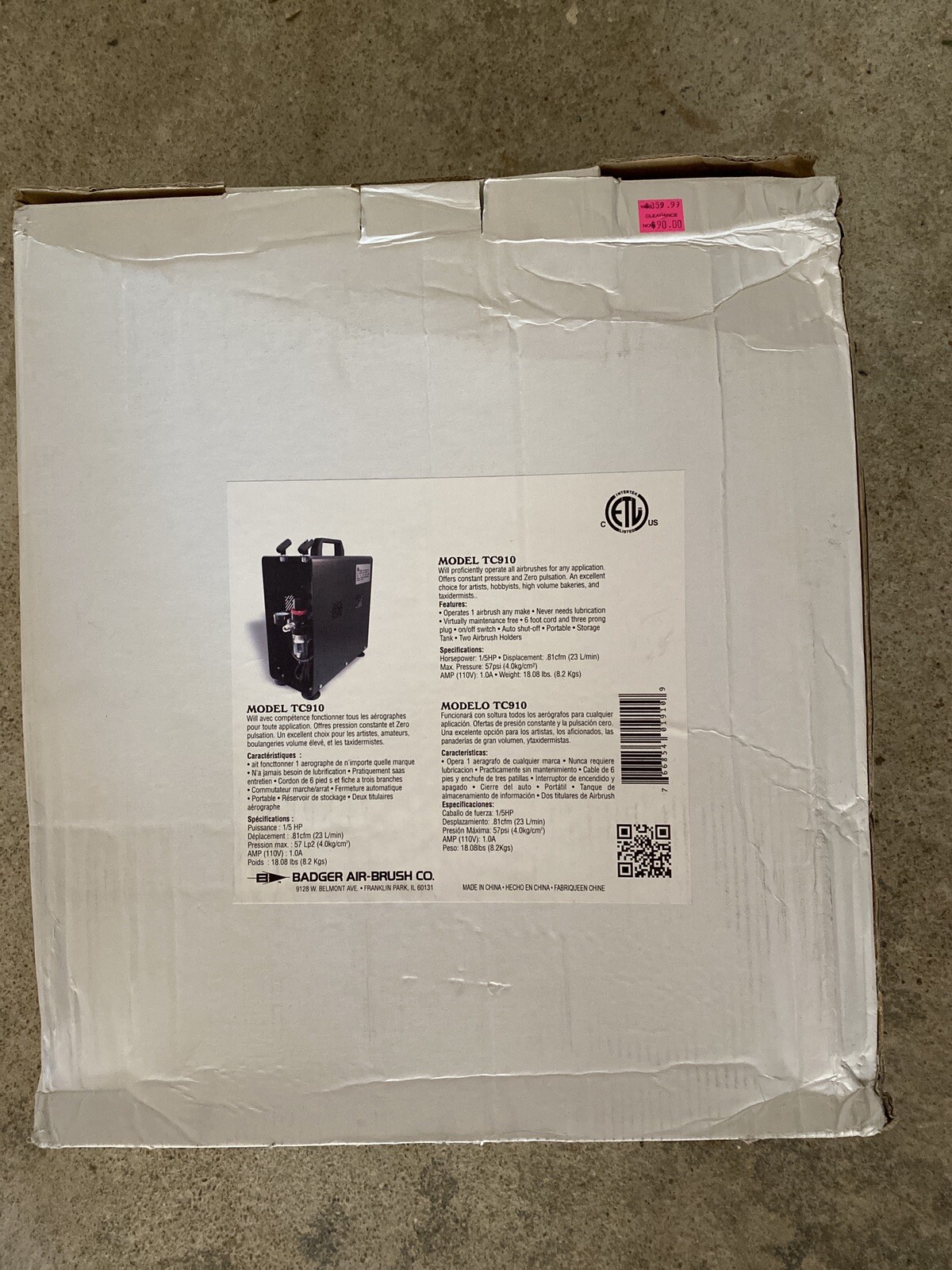 Badger: Model TC910 Aspire Pro Compressor | eBay