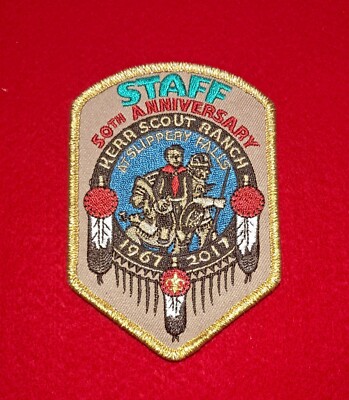 2017 50th Anniversary Kerr Scout Ranch At Slippery Falls Staff Patch ...