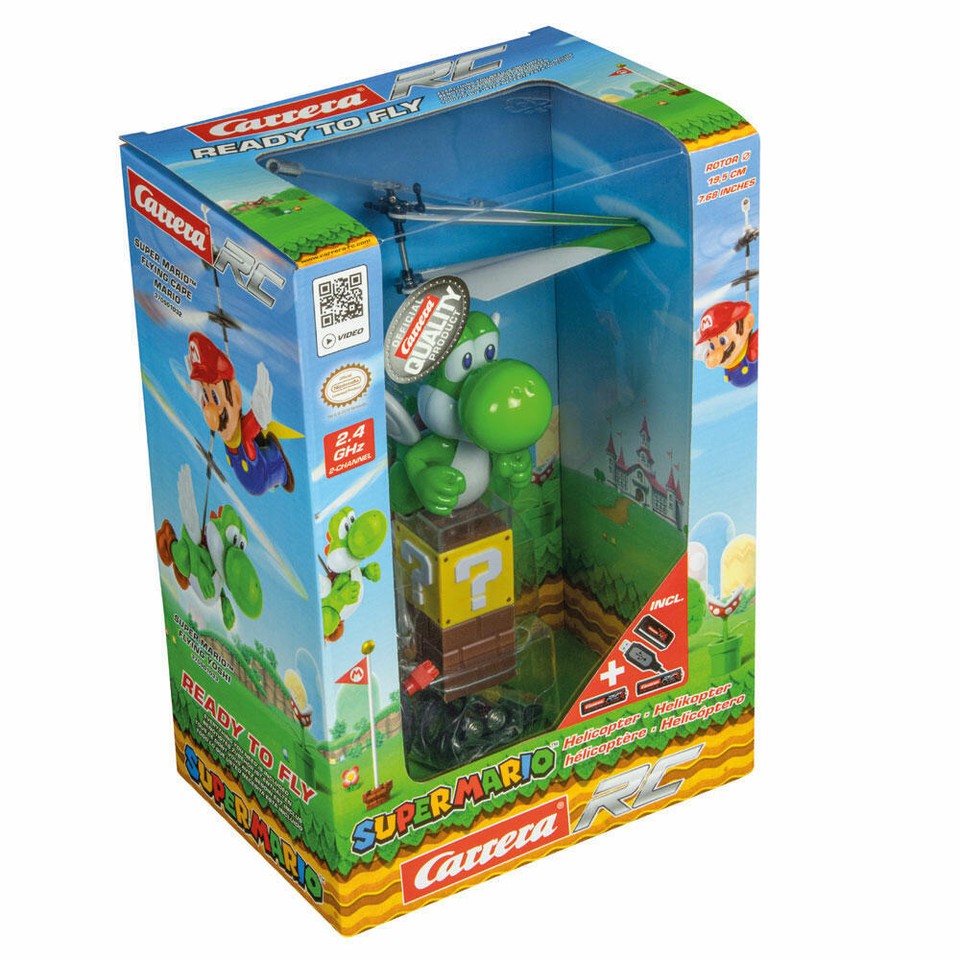 Carrera Super Mario Flying Yoshi Remote Control Helicopter Helicopter ...