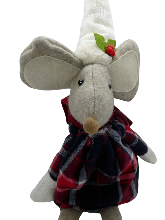 CHRISTMAS PLUSH SITTING MOUSE HOLIDAY MOUSE 28" SO CUTE | eBay