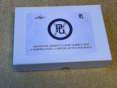 2020 Leaf Perfect Game Marble Perfect Game Baseball 4 Auto s 1/1 Opened ...