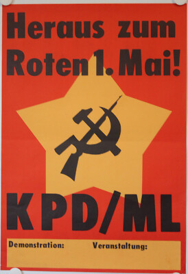 Heraus zum Roten 1. Mai, KPD/ML, Poster Plakat, Dortmund, 1974 | eBay.de