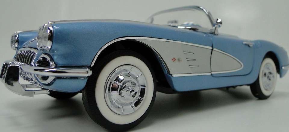 Corvette Chevrolet 55Chevy 57StingRay Race Car Classic Hot Rod Metal ...