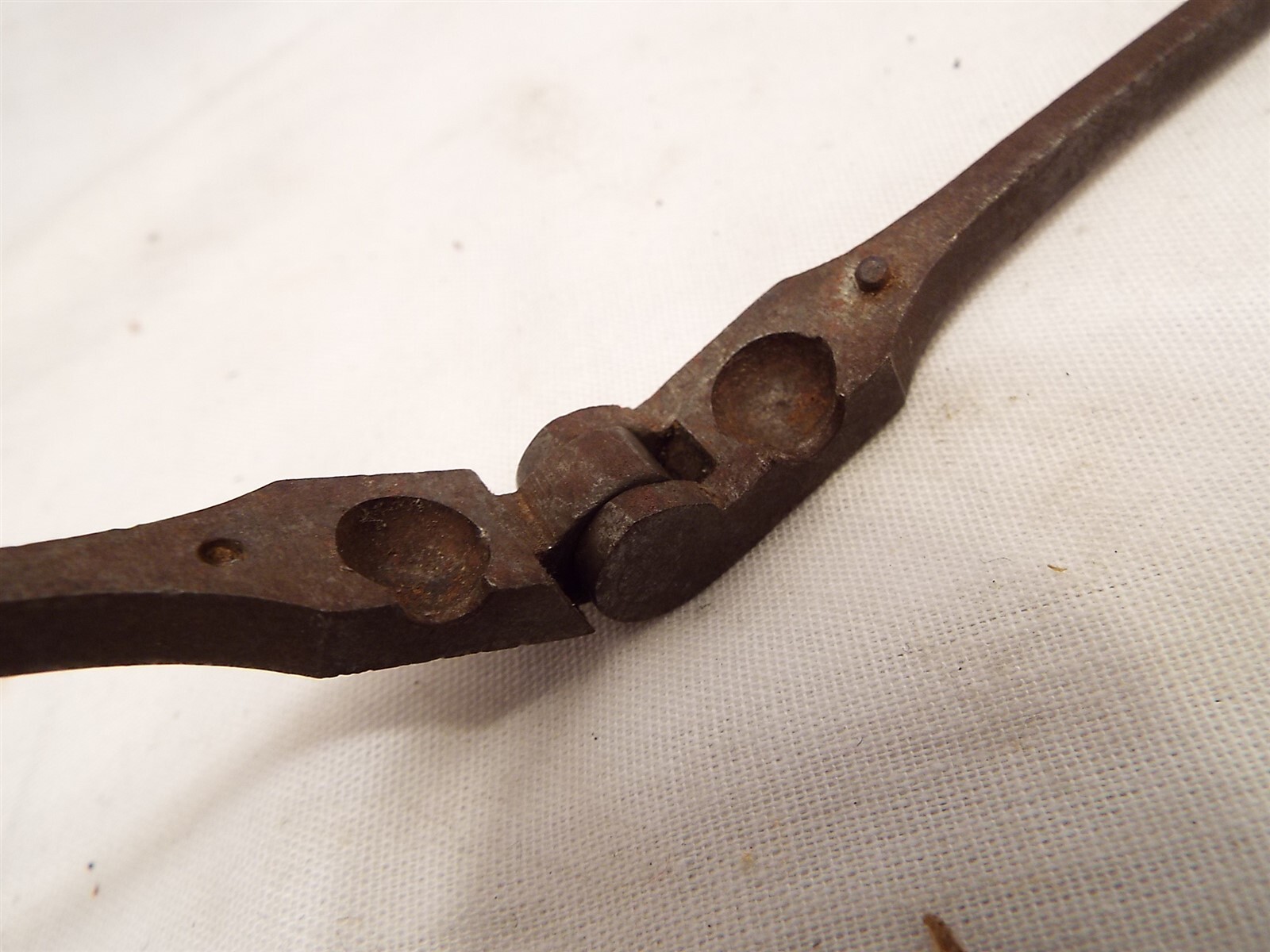 Antique Blacksmith Hand Forged Bullet Musket Ball Mold Iron Tool .32 ...