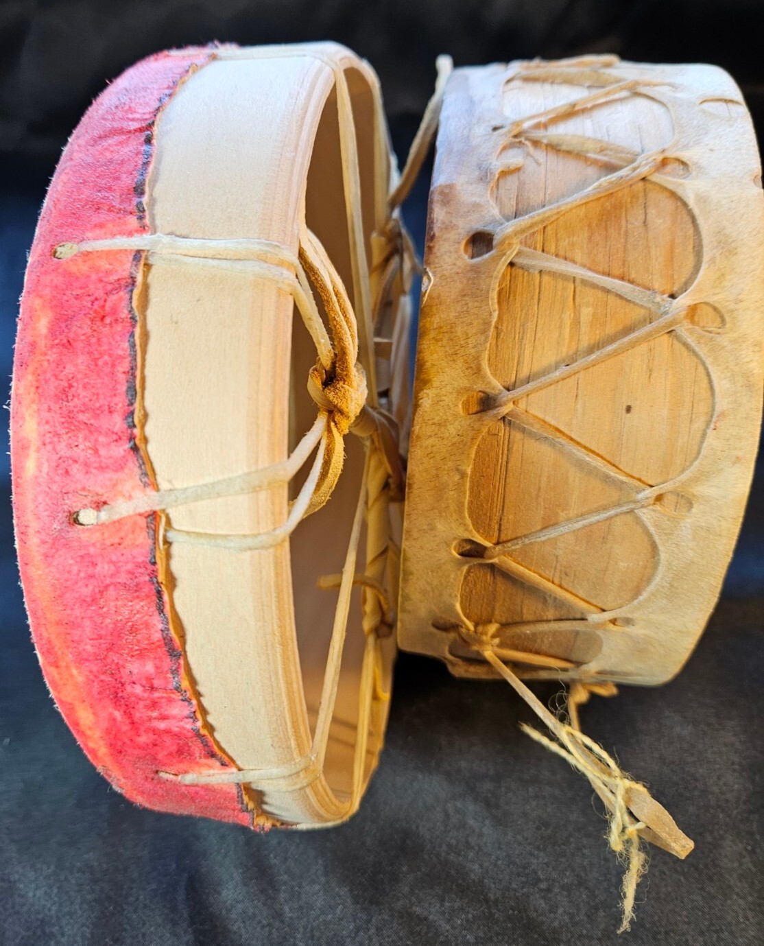 Two Hand Painted Drums Southwest Art 7.5x2 & 6.5 x 3 | eBay