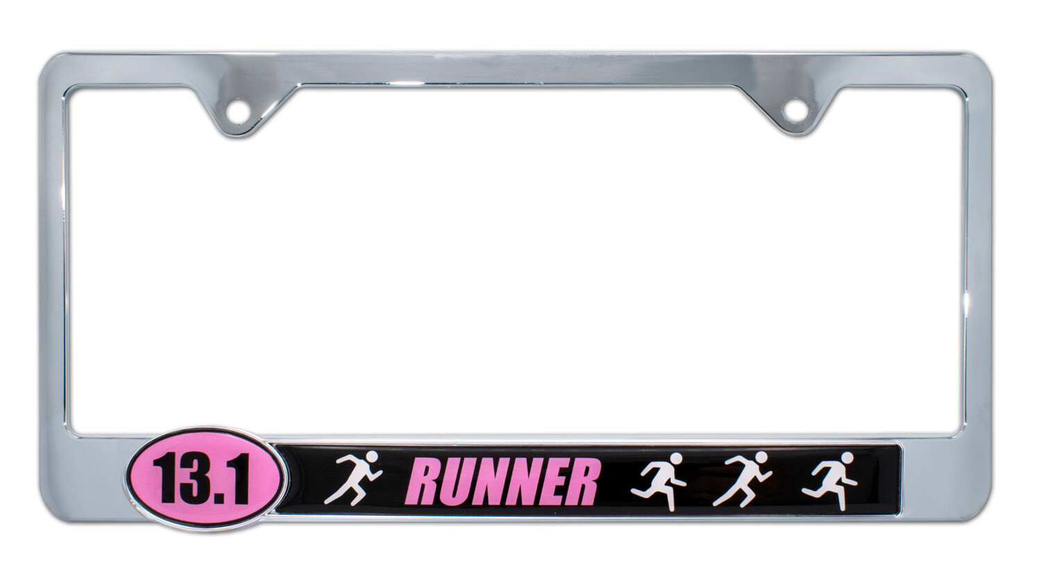 13.1 Half Marathon Runners Pink License Plate Frame | eBay