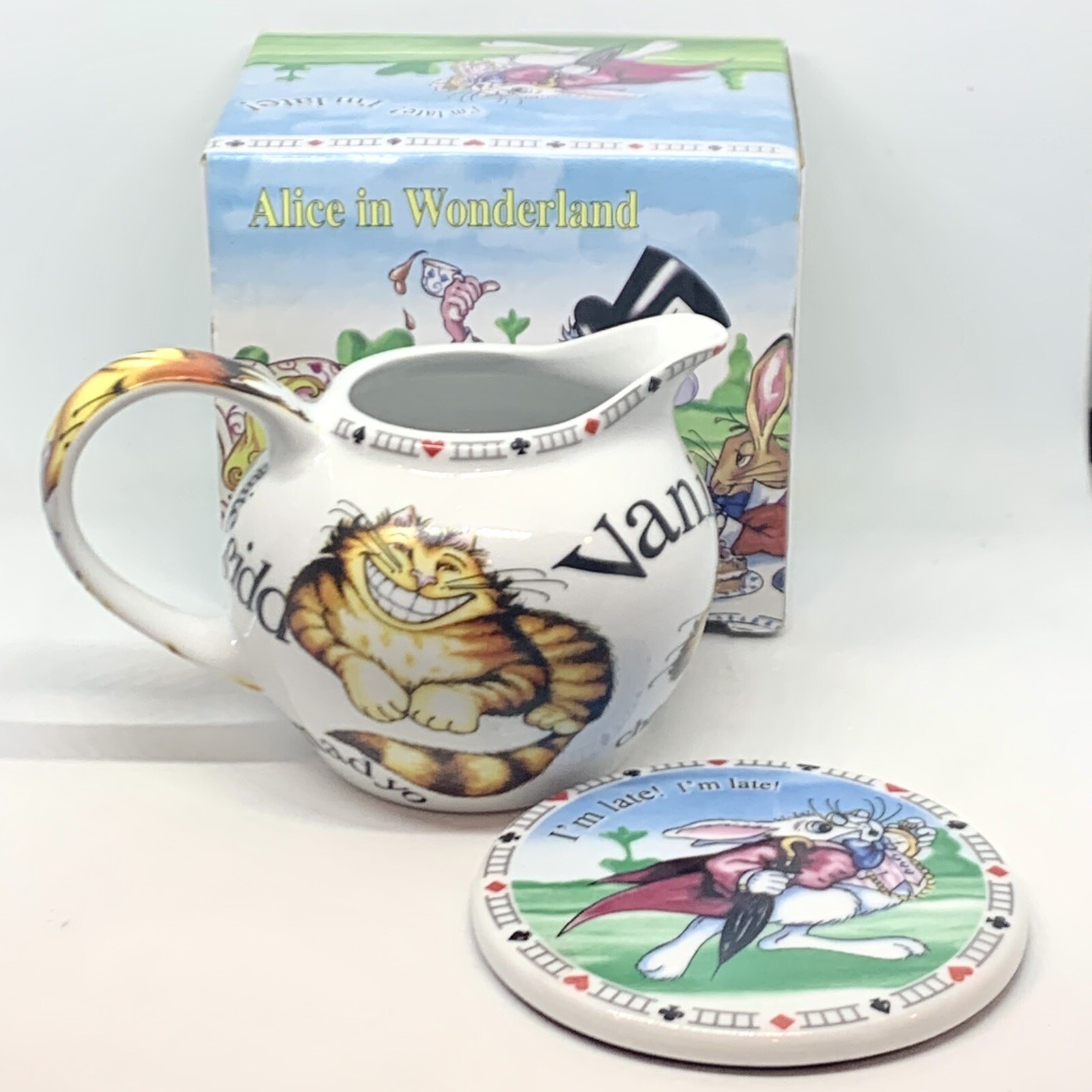 Paul Cardew Alice In Wonderland Cheshire Cat Mad Hatter Tea Party ...
