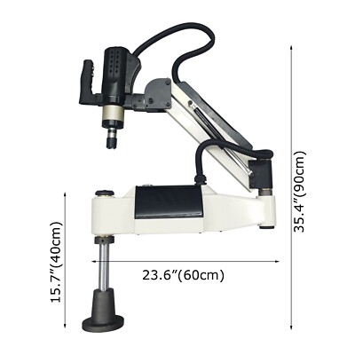 220V 2000W M6-M36 Universal 360° Electric Touch Screen Tapping Machine ...