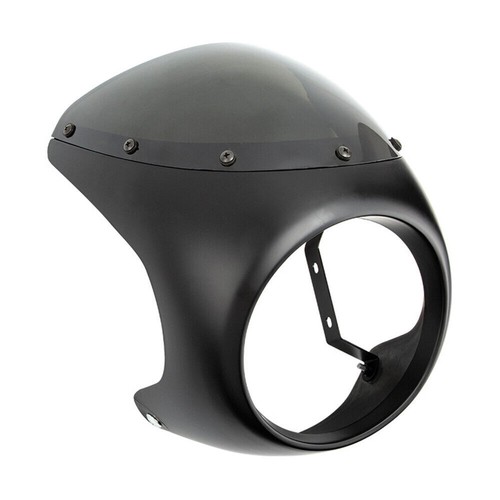 7Inch Motorcycle Fairing Windshield For Cafe Racer Headlight Handlebar ...