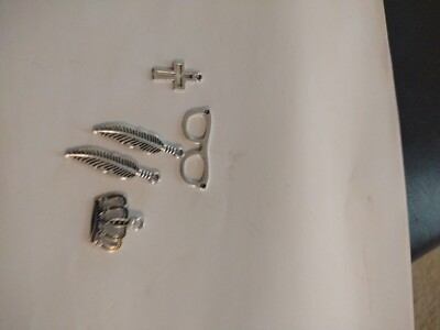 Lot of 5 Women's Charms For Jewelry Making Or Necklaces NEW! Stock # ...