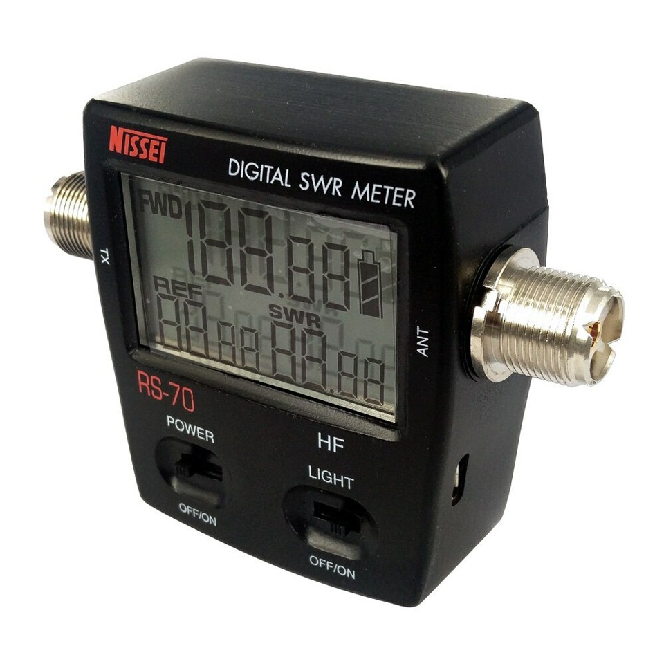 RS-70 Digital SWR Watt Meter Digital LED Backlight Shortwave Standing ...