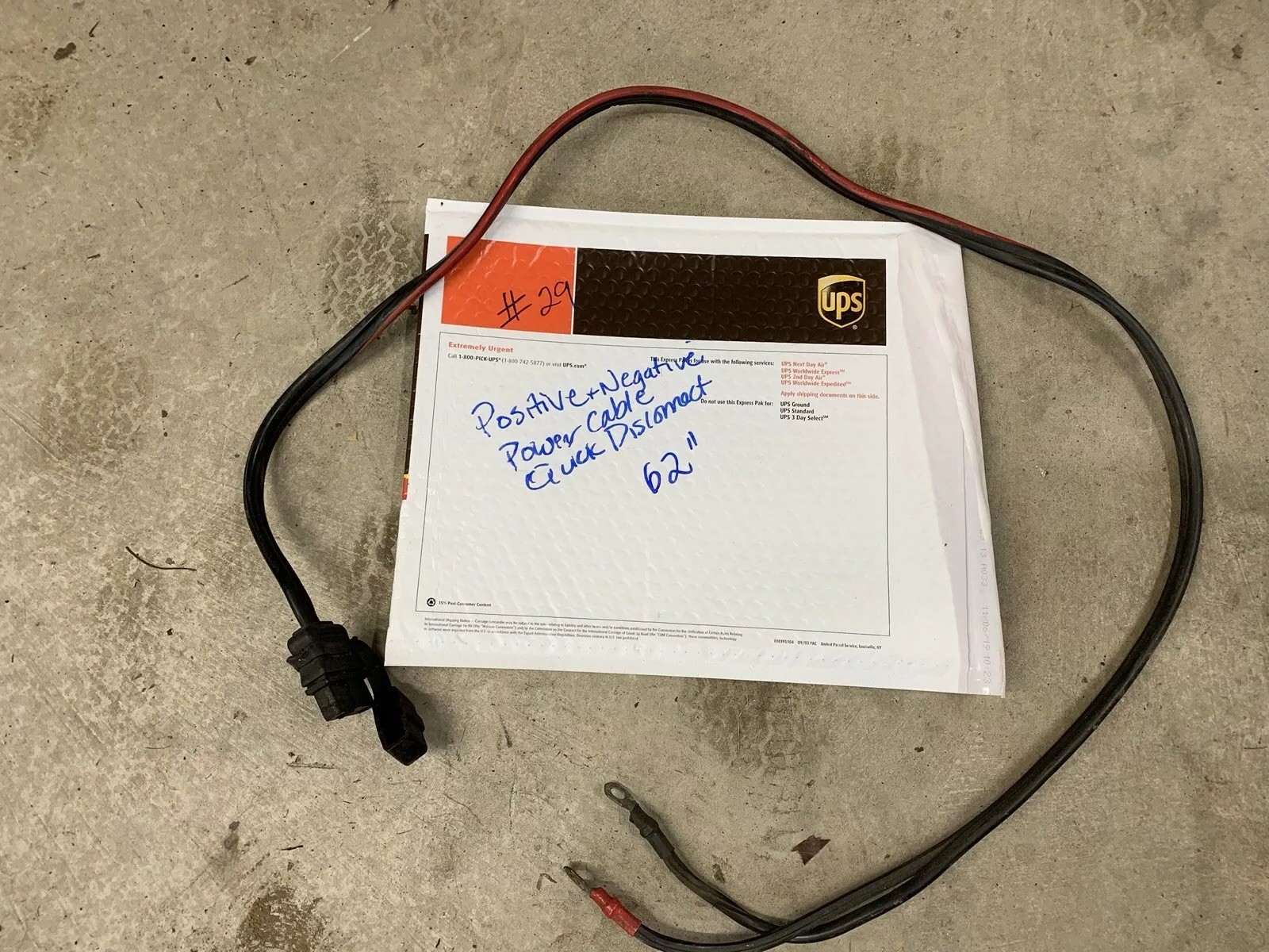 Snow Plow Snowplow Battery Quick Disconnect Positive & Negative 62” | eBay