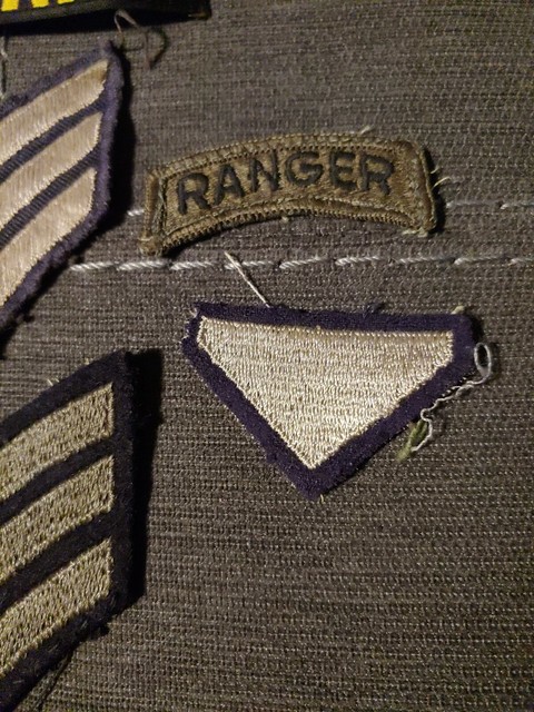 7 VINTAGE ORIGINAL WORLD WAR II WW2 U.S.ARMY RANGER PATCH U.S.A ...